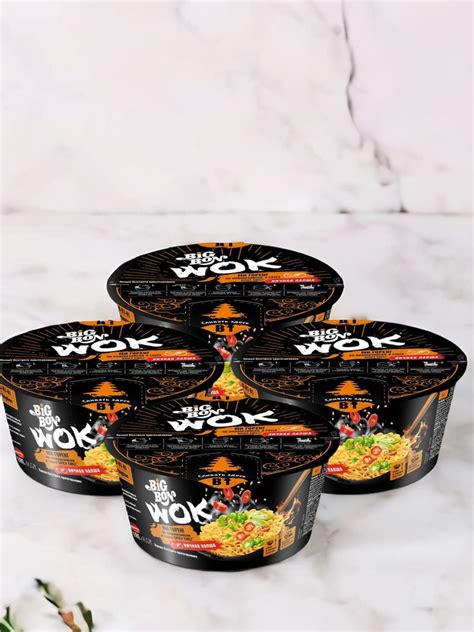 Лапша быстрого приготовления, Big Bon Wok, Ми Горенг 85 г х 4 штуки ...