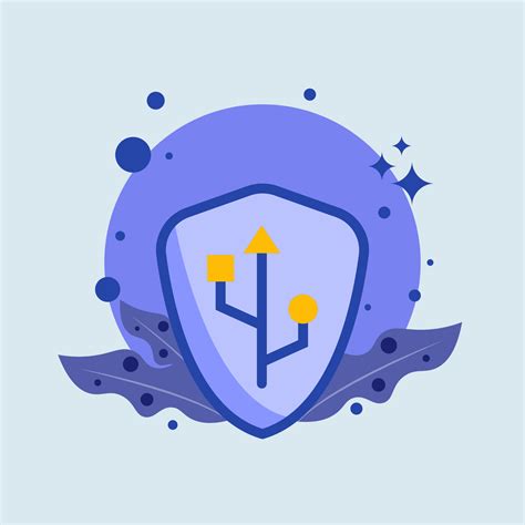 Secure Usb Flat Illustration Data Transfer Signs Vector Illustration 16667106 Vector Art At