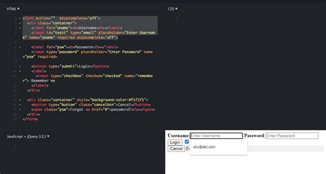 Javascript Is There Possibly A Way To Disable The Use Of Autocomplete With Jscss Display None