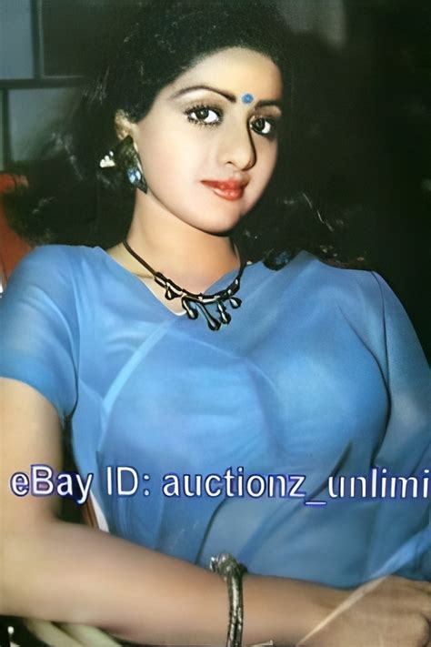 Sridevi Sridevi In Her Iconic Blue Sari On The Sets Of Mr India