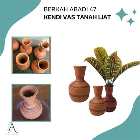 Jual Kendi Vas Bunga Tanah Liat Pot Bunga Kendil Murah Berkualitas