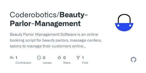 github coderobotics beauty parlor management beauty parlor management software is an online