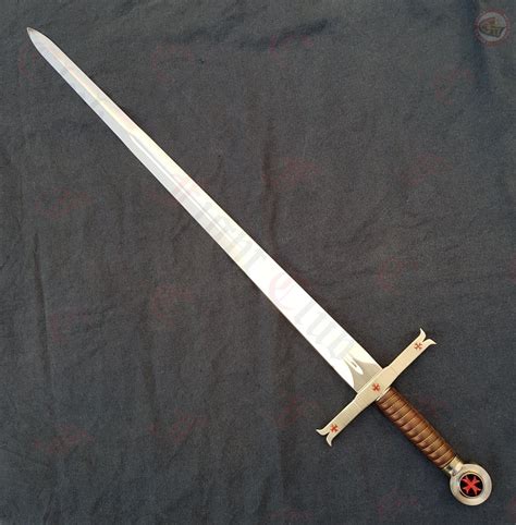Knights Templar Medieval Crusader Sword With Ornate Detail