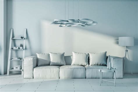 가구와 일광이 있는 현대적인 조명 미니멀리즘 거실 인테리어 3d 렌더링 0명에 대한 스톡 사진 및 기타 이미지 0명 3차원 형태 가구 Istock