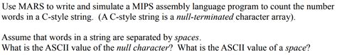 Solved Write A MIPS Assembly Language Program To Count The Number