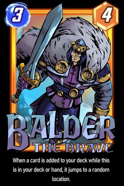 I Made This Fanart Of Balder The Brave And I Created A Card Around Him