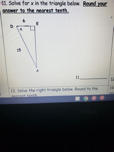 Answered Solve For X In The Triangle Below Bartleby