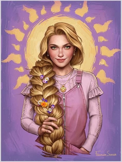 Artstation Rapunzel Fernanda Suarez Disney Princess Modern Modern Disney Characters