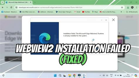 Installation Failed Or Error Cannot Install Webview2 Solution