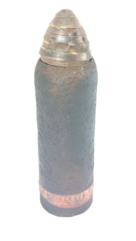 British Wwi 18 Pounder High Explosive Projectile With Time Fuze