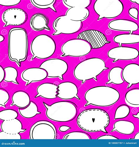 Bubble Seamless Pattern 04 Stock Vector Illustration Of Message 100007787