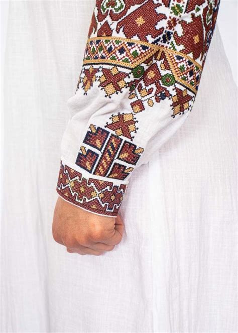 Македонска Риза с Бродерия Дълга Стефи Стил