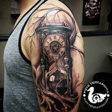 60 Hourglass Tattoo Ideas Art And Design Mouwtatoeages Tatoeage