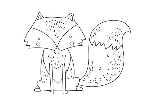 여우 색칠 공부 도안 귀엽고 똑똑한 숲속 친구 무료 색칠공부 도안