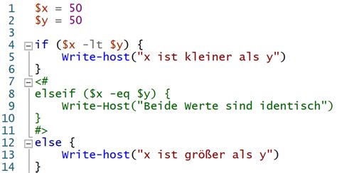 It Hilfen Ganze Codeblöcke In Der Powershell Ise Ein Und Auskommentieren