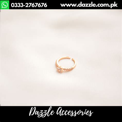 Delicate Single Stone Ring Dazzle Accessories