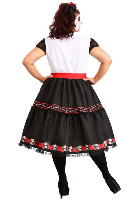 Plus Size Sassy Sugar Skull Costume For Women