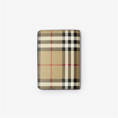 Check Passport Holder In Archive Beigebriar Brown Women Burberry
