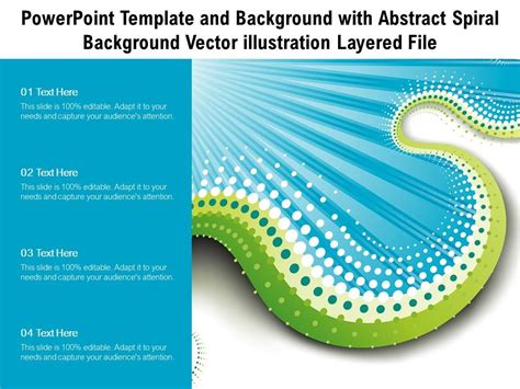 Template And Background With Abstract Spiral Background Vector Illustration Layered File
