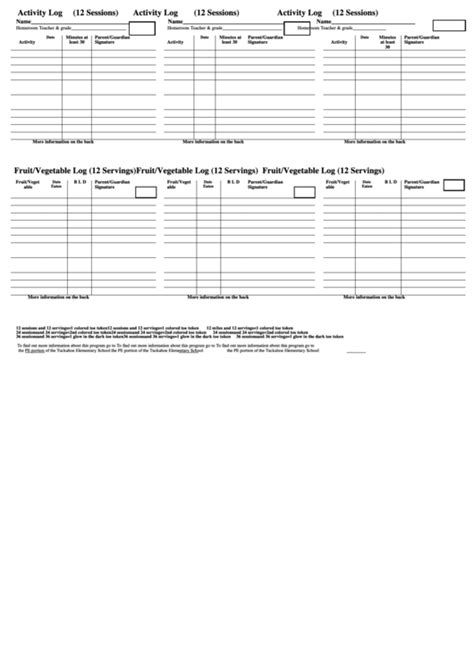 Top Pe Activity Log Free To Download In Pdf Format