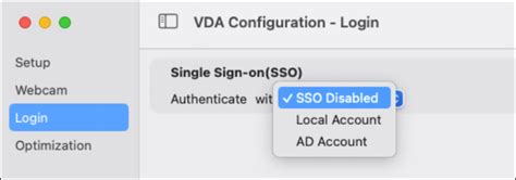 Sso Authentication Citrix Virtual Delivery Agent For Macos