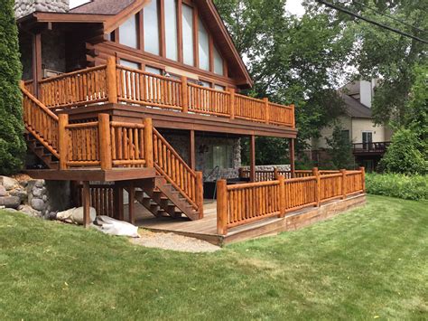 Wood Rustic Deck Railing Ideas