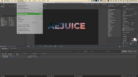 How To Export As Mp In After Effects Aejuice Com
