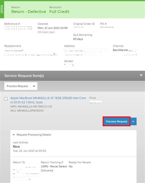 Processing Service Requests Quipt