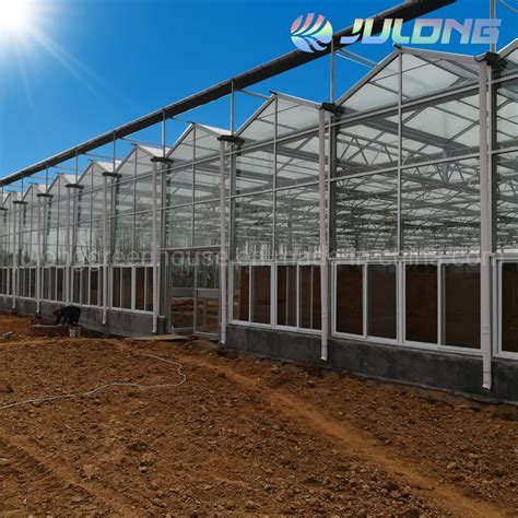 Automatic Computer Control System Glass Greenhouse For Agriculture Greenhouse Engineering