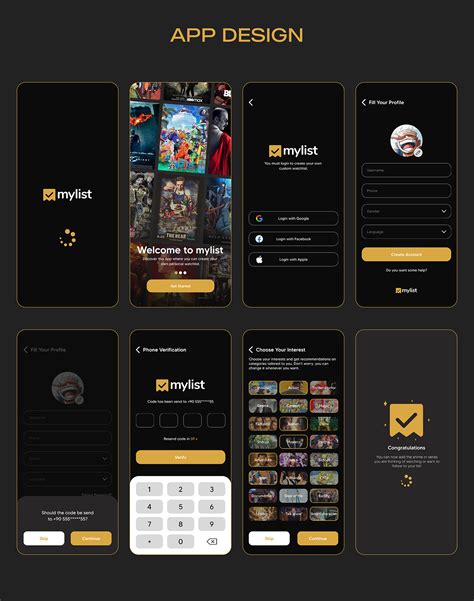 Watchlist App Design Behance