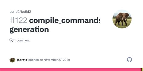 compile commands json generation · issue 122 · build2 build2 · github