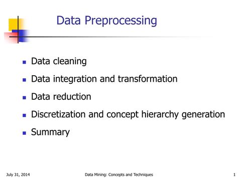 Ppt Data Preprocessing Powerpoint Presentation Free Download Id2730982