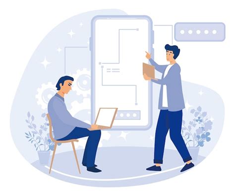 Premium Vector Career In It Concept Mobile App Development Courses Business Frameworks