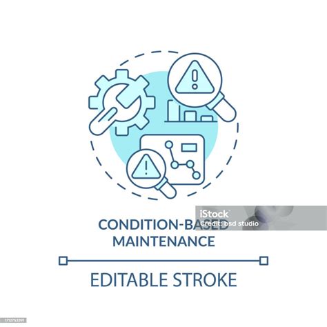 2d Thin Linear Icon Condition Based Maintenance Concept Stock Illustration Download Image Now