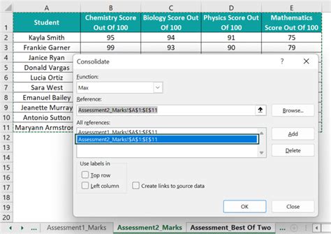 Consolidate Function In Excel Formula Examples How To Use