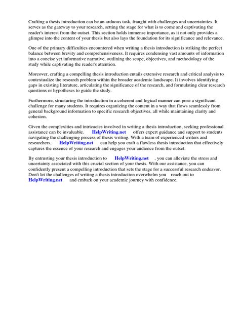 Thesis Introduction Sections Pdf Essays Thesis