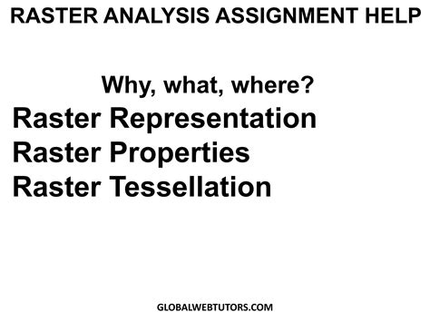 Raster Gis Assignment Help Ppt