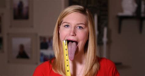 Women With Worlds Longest Tongue Can Lick Her Own Eye Thatviralfeed