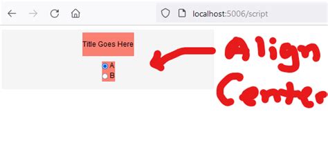 How Do I Center A Radioboxgroup With A Markdown Box Panel Holoviz