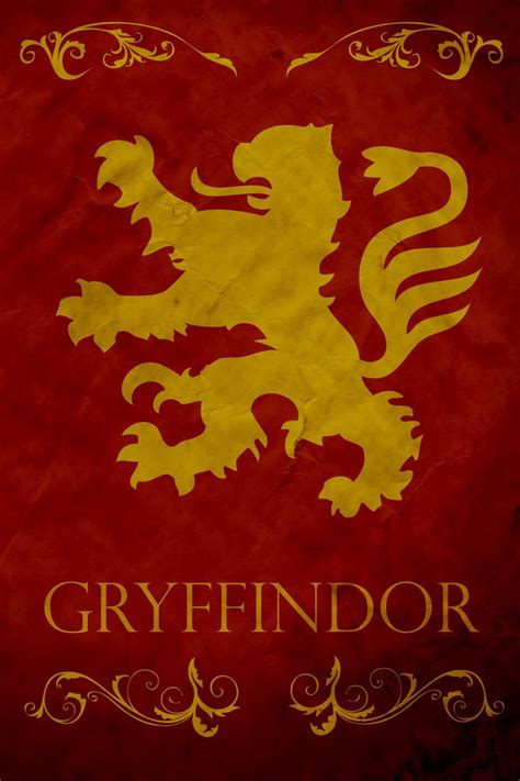 Harry Potter Hogwarts House Banner Gryffindor Harry Potter Movie Posters Harry Potter Movies