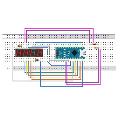 X Segment LED Display Common Cathode Green Color Retroamplis