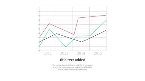 Line Graph With Green And Red PowerPoint Template Free Download Pikbest