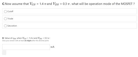 Solved A Mosfet Circuit Is Given Below Assume That The