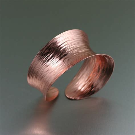 Anticlastic Copper Bark Bangle Bracelet Bangle Bracelets Copper