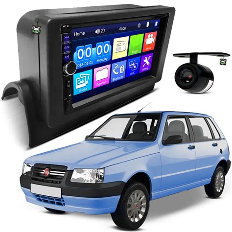 Kit Central Multimidia Espelhamento Android Ios Uno Mille 1997 A 02 03 04 05 06 07 08 09 11 12