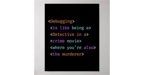 99 little bugs in the code programmer coding poster zazzle