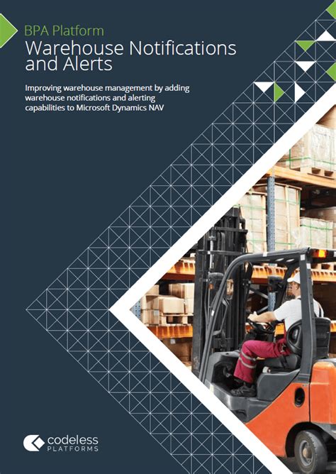 Microsoft Dynamics Nav Warehouse Alerts Notifications And Alerts Solution