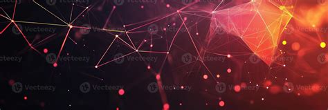 Futuristic Digital Network Visualization With Glowing Nodes And Lines Representing Data