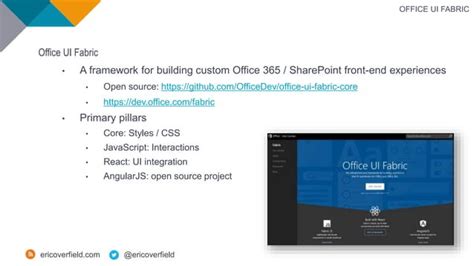 Use Office Ui Fabric React To Build Beauty With Sharepoint Ppt