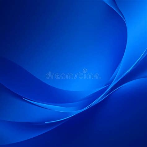 Gradient Blue Abstract Background With A Soft Curve And Smooth Lighting Stock Illustration